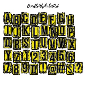 Distressed Blocks Letters PNG, Abstract Grunge Backgrounds, 5 Alpha ...