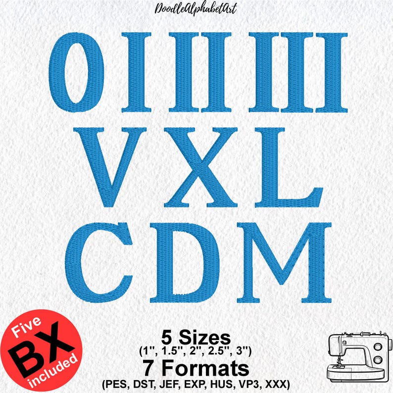 Ancient Greek Embroidery Font: 5 Sizes, 7 Formats + BX Font (digital ...