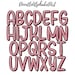 Boho Doodle Alphabet PNG Bundle: White Scribble Font (digital Downloads ...