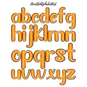 Vibrant Dots Alphabet PNG Bundle: Marquee Letters (digital Download) - Etsy