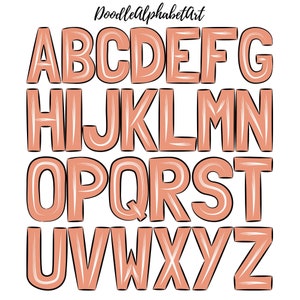 Boho Letters PNG, White Ink Brush Stroke Line Alpha Set PNG Bundle ...