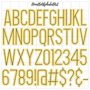 Teacher Color Center Line Alphabet Letters PNG Bundle, 5 Alpha Sets ...