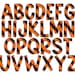 Tiger Stripe Skin Animal Digital Alphabet Letters PNG Hand - Etsy