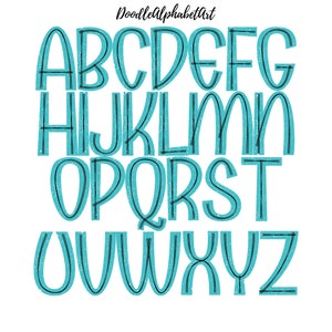 Bright Distressed Doodle Alphabet - Vintage Grunge Scribble Letters PNG ...