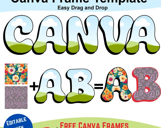 Design Your Own Daisy Alphabet on Canva, Groovy Letters and Numbers ...