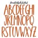 Boho Scribble Letters PNG Bundle With 10 Bohemian COLORS, Doodle ...