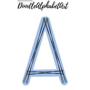 Boho Doodle Alphabet Scribble PNG With 10 Harmonious Bohemian Inspired ...