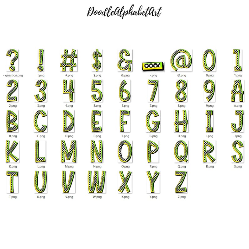 Funky Polka Dot Alphabet PNG Bundle: Colorful Pattern Letters (digital ...