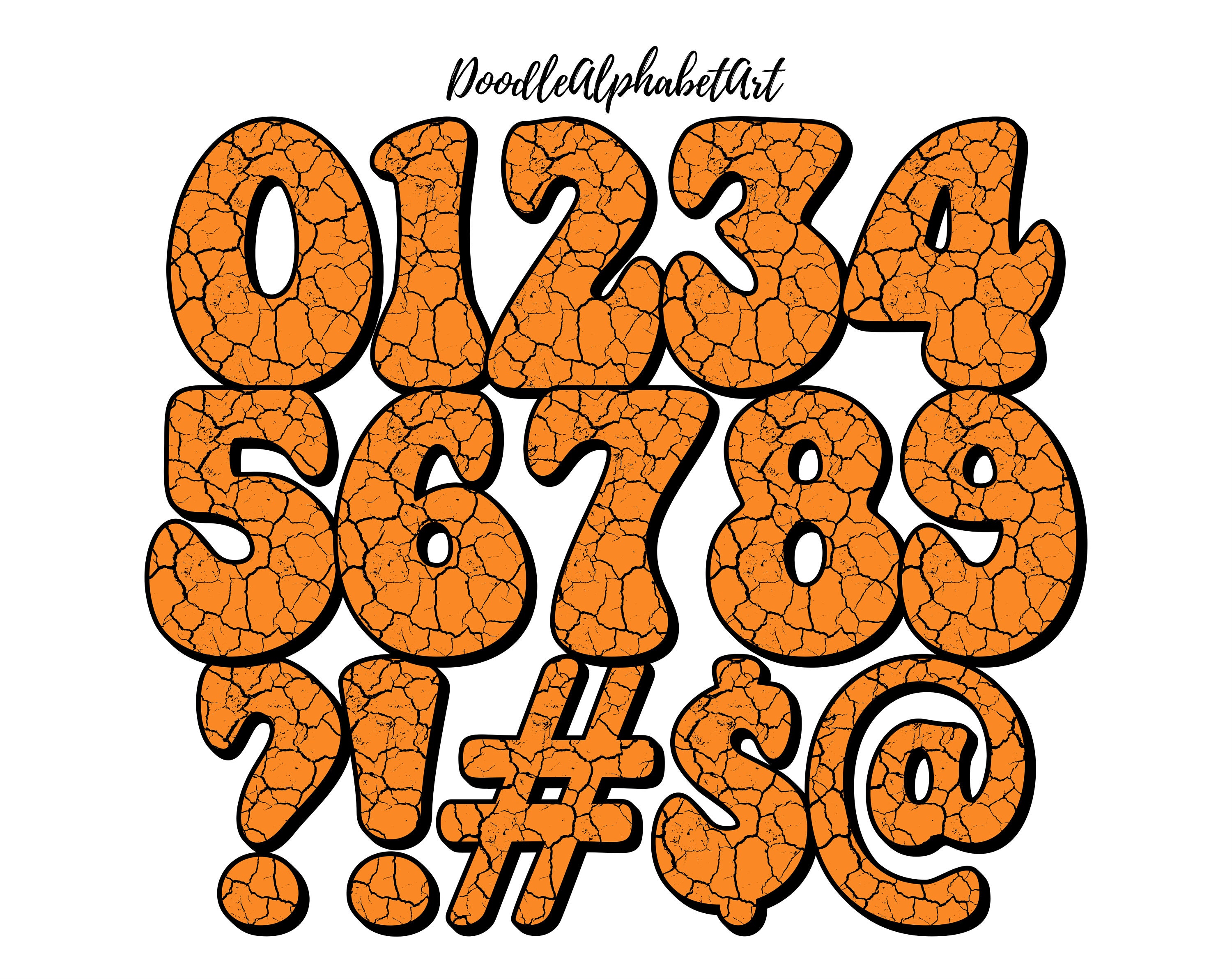 Grunge Alphabets Letters PNG Bright Colors Groovy Retro - Etsy