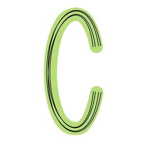 Tropical Palette Doodle Alphabet Scribble Letters PNG, Featuring 6 ...