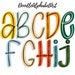 Scribble Alphabet PNG Set: Hand-drawn Doodle Letters (digital Download ...