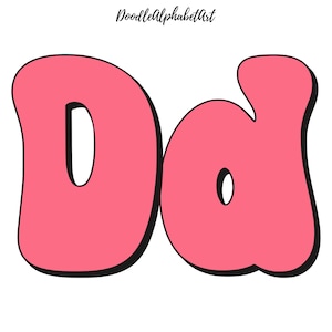 Retro Groovy Block Shadow Alphabet PNG Bundle, Teacher Colors Palette ...