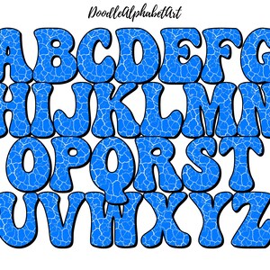 White Grunge Alphabets Letters PNG, Vibrant Colors, Groovy Retro Doodle ...
