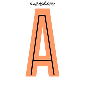 Teacher Color Center Line Alphabet Letters PNG Bundle, 5 Alpha Sets ...