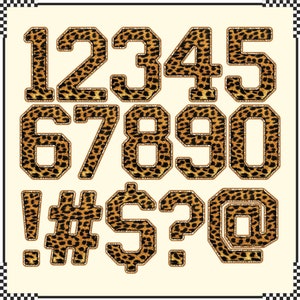 Leopard Alphabet Letters Sublimation PNG, Leopard Letters, Digital ...