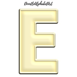 Girly Pastel Colors Inflated Alphabets PNG Bundle, 5 Alpha Sets, Doodle ...