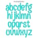 Scribble Font Alphabet PNG Bundle: Bright Color Palette Digital ...