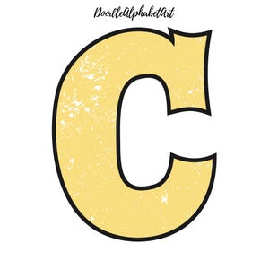 Distressed Grunge Alphabet PNG Bundle, Teacher Color Palette, 5 Alpha ...