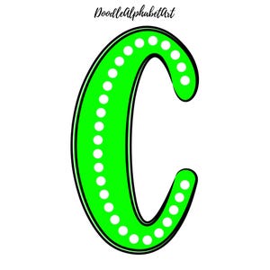 Halloween Doodle Dots Letters PNG Bundle, 5 Alpha Sets, Halloween ...