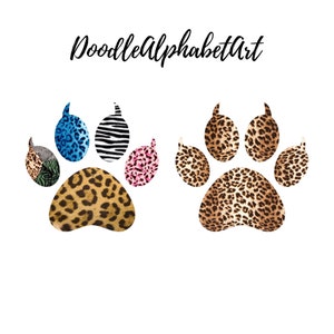 PAW PRINT Canva Frames Bundle, All Parts Editable Canva Paw Print Frame ...