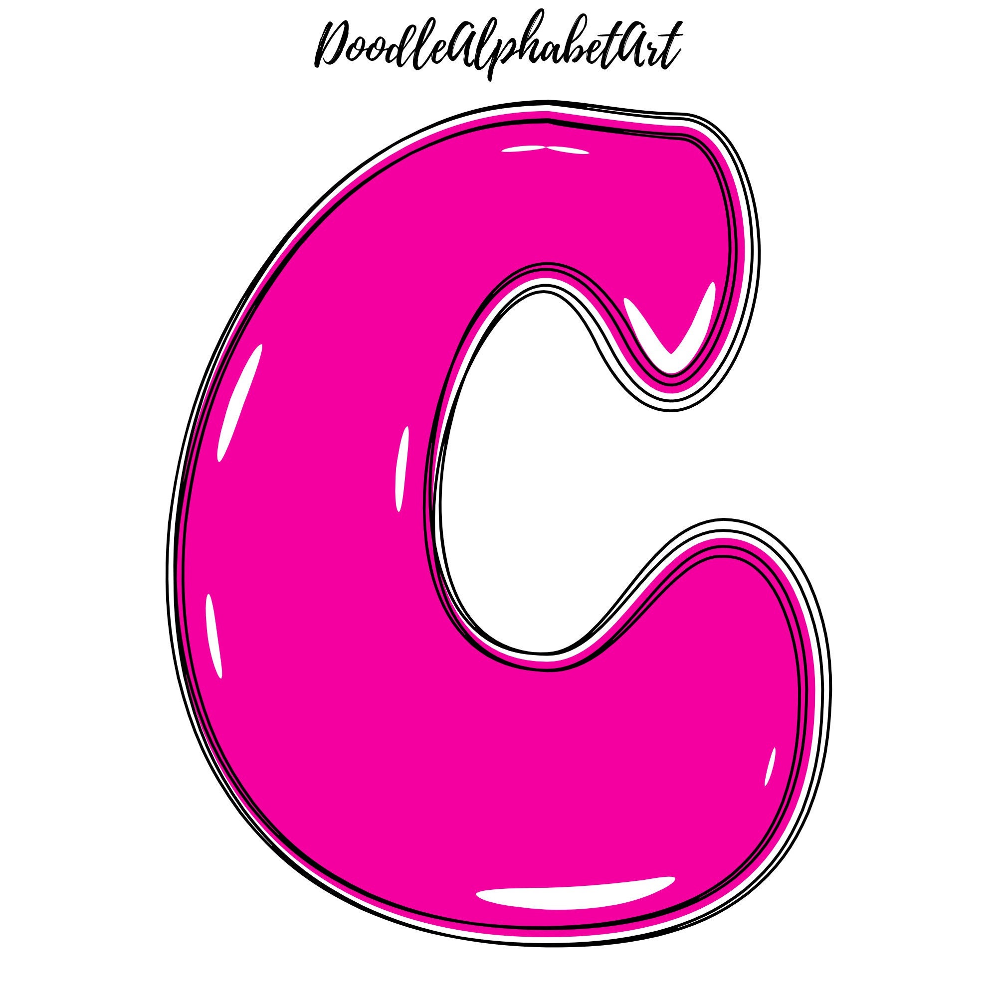 Retro Groovy Doodle Alphabet: Bright 3D PNG Bundle (5 Alpha Sets) - Etsy
