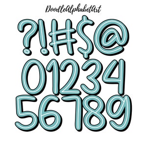 Retro Boho Handwriting Alphabet Bundle - 10 Alpha Set, White Center ...