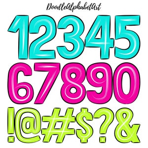 Bright Color Alphabet Set With White Ink Brush Stroke Line, Alpha PNG ...