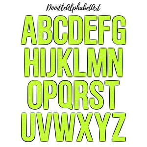 Splash Water Bubbles, Alphabet Letters PNG Bundle, Bright Color Palette ...