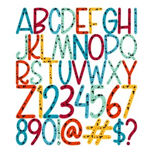 Bubbles Retro Letters PNG, Hand Drawn Doodle Alphabet PNG Bundle With ...