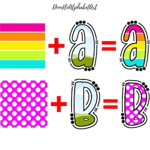 Outlines Dots Canva Frame Letters, Editable Canva Template, Doodle ...