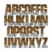 Tiger Print Digital Alphabet Bundle SVG PNG EPS Pdf, Animal Font, Wild ...
