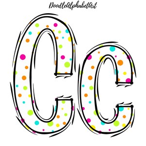 Colorful Dots Alphabet PNG, Playful Bright Spot Letters PNG Bundle ...