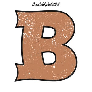 Boho Distressed Grunge Alphabet PNG Bundle, Boho Color Palette, 5 Alpha ...
