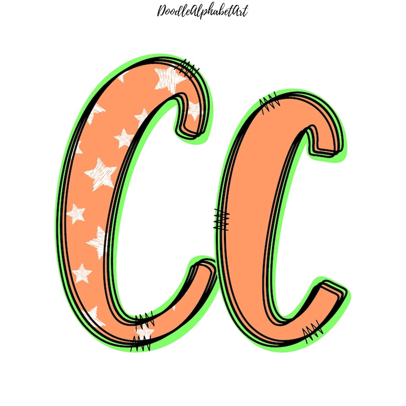 Teacher Doodle Alphabet PNG: Sketch Clipart Designs (digital Download ...