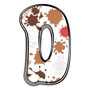 Summer Doodle Alphabet PNG, Scribble Alphabet PNG, Paint Splats ...