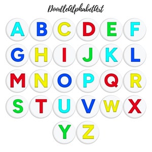Alphabet Beads Font PNG, Bundle of 5 Sets of Alphabet, Letters Beads ...
