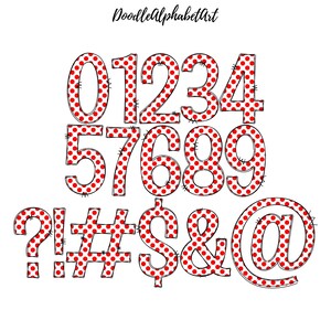 Polka Dot Doodle Alphabet PNG Bundle: 10 Colorful Letter Sets (digital ...