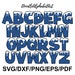 Winter Alphabet SVG, DXF, PNG, Eps, Pdf - Snow Letters & Numbers, Hand ...