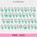 Doodle Alphabet PNG SVG Bundle: Lines and Dots Customizable Letters ...