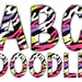 Bright Animal Tiger Color Alphabet Digital Letters PNG Hand - Etsy