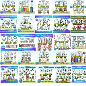 Canva Frames MEGA BUNDLE, Entire Section CANVA Frames Templates ...