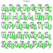 Blank & Transparent Background Alphabet Doodle SVG, Lines and Dots ...