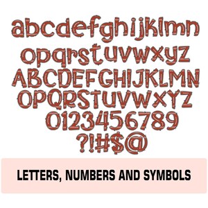 American Football Doodle Alphabet Letters PNG Bundle, Sublimation ...