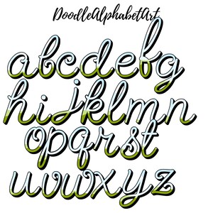 Canva Frame Alphabet, Mono Weight Script Font, Block Shadow, Easy Drag ...