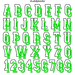 Fillable Varsity Letter Set: 2-outline SVG, PNG, PDF (digital Download ...