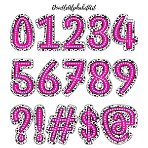 Bright Dalmatian Alphabet Letters PNG Bundle, 5 Dots Alpha Sets ...