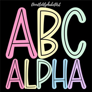 Black Centerline Letters Uppercase PNG, Pastel Purple Color Scheme ...