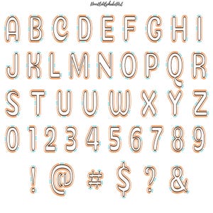 Editable Lines and Dots Letters SVG Bundle, Fill and Bllank Oulined ...