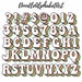 Retro Groovy Alphabet Bundle 4 Alpha Sets, Hand Drawn Sublimation ...