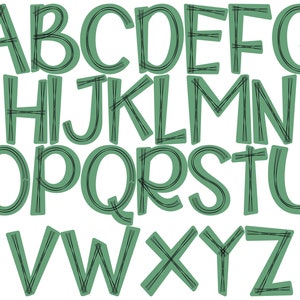 Boho Doodle Alphabet PNG Bundle: Scribble Letters, Desert Dreams ...